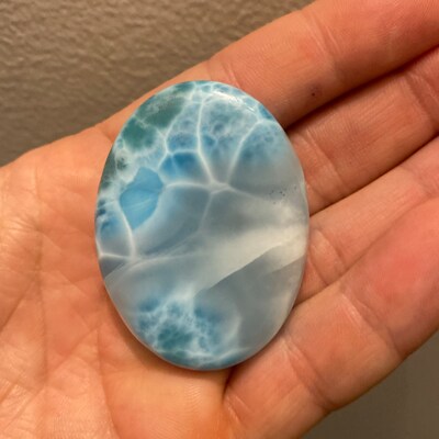 Small Larimar Geode Chunk/ Rough Larimar/ Polished Larimar - Etsy