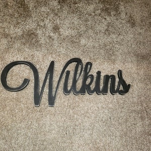 Letter Signs Cursive Wooden Names Script Name Sign | Etsy