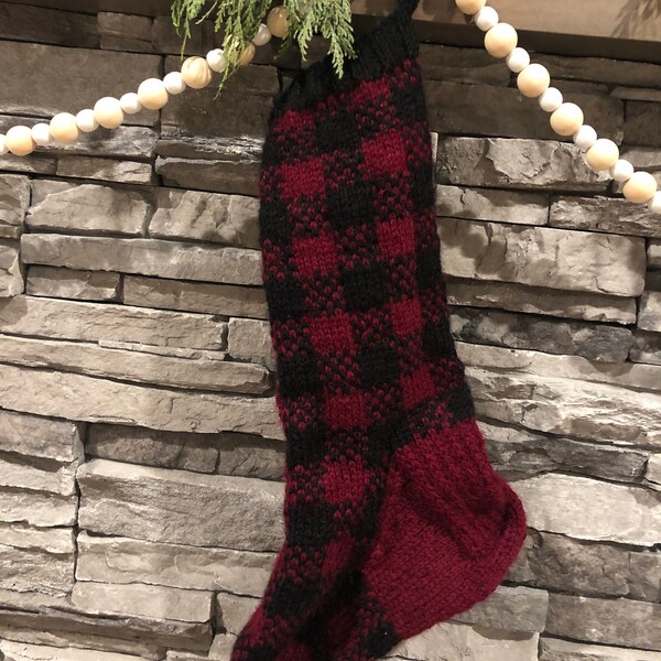 Black and White PATTERNS, Christmas Stocking, Christmas Stocking ...