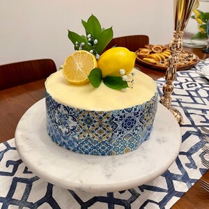 Positano Italy Tile Pattern Edible Image Sheet Cake Topper or - Etsy