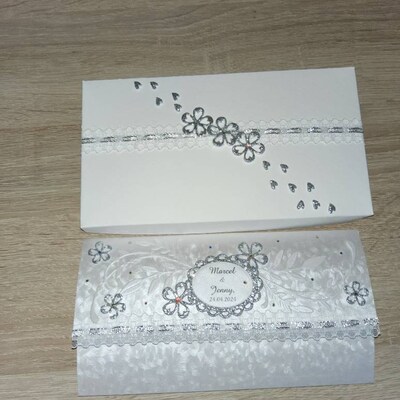 Handmade Wedding Envelope, Wedding Envelope for Money With Flowers ...
