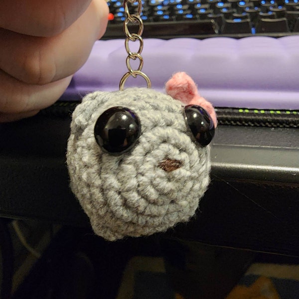 Handmade Crochet Angry, Drop, Exclamation Mark Manpu Hairclip Cute ...