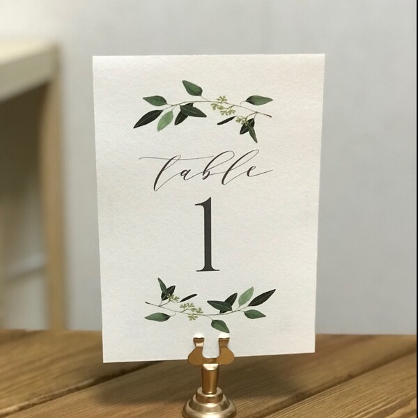 Gold Wedding Table Number or Place Card Holder STYLE A Set of 12 ...