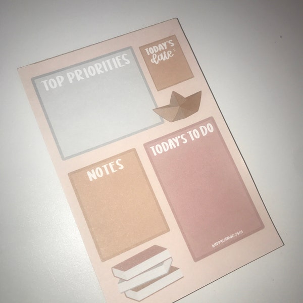 Boho the Plan Notepad Trendy Notepad, to Do List, Daily Plan, Planner ...