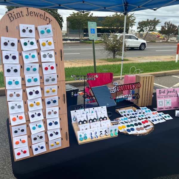 12 Slot Bookmark Display - Physical Product Display for Craft Shows - Etsy