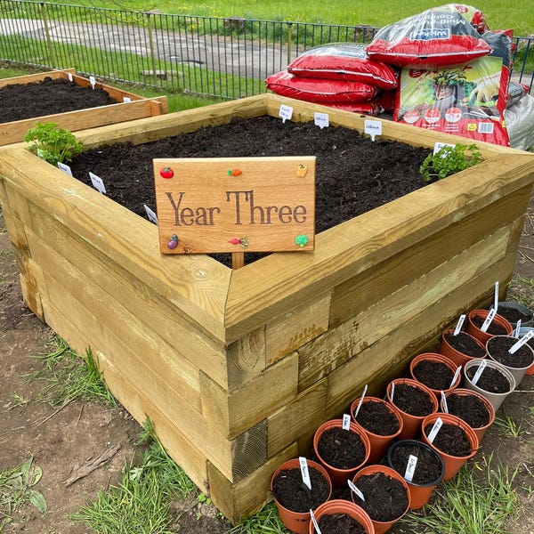 Personalized Solid Oak Allotment Sign: Vegetable Garden Decor - Etsy