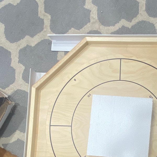 The Gold Standard Crokinole Board - Traditional Octagon Game Set - 23-5 ...