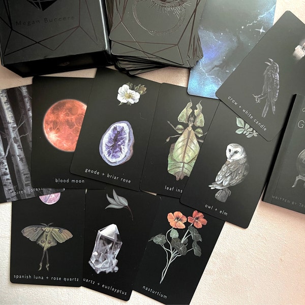 Sale Obsidian Oracle Deck the Black Edition - Etsy