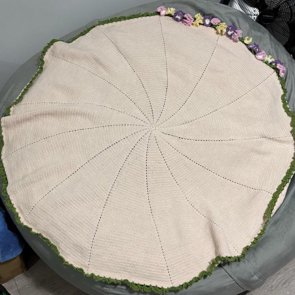 Pattern With Video Tutorial, Crochet Carnation Bouquet Blanket Pattern ...