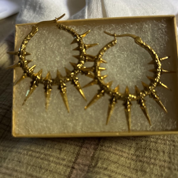 Gothic Earrings, Gothic Hoop Earrings, Hoop Earrings, Statement ...