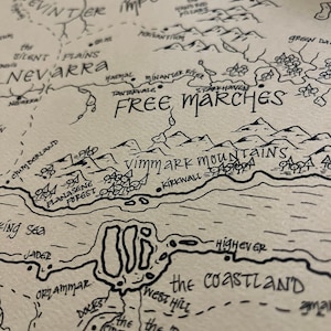 Map of Redwall: Aged, Handmade, Hand Drawn, Authentic Gift, Fantasy Art ...