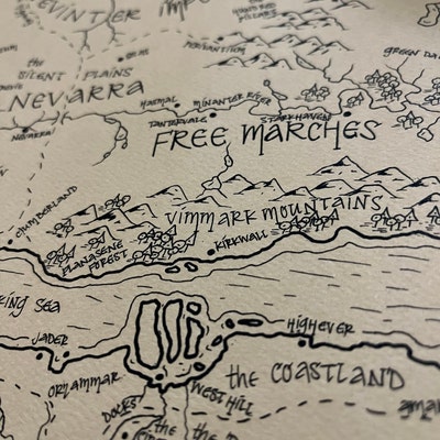 Fable Map Albion: Aged Handmade Hand Drawn Authentic Gift - Etsy