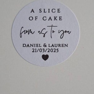 Calligraphy Thank You Favour Stickers, Personalised Wedding Favour ...