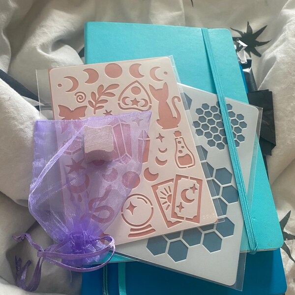 Magic Stencil for Bullet, Witchcraft Doodle Stencil for Planners and Bujo, Moon Phase Stencil - Etsy