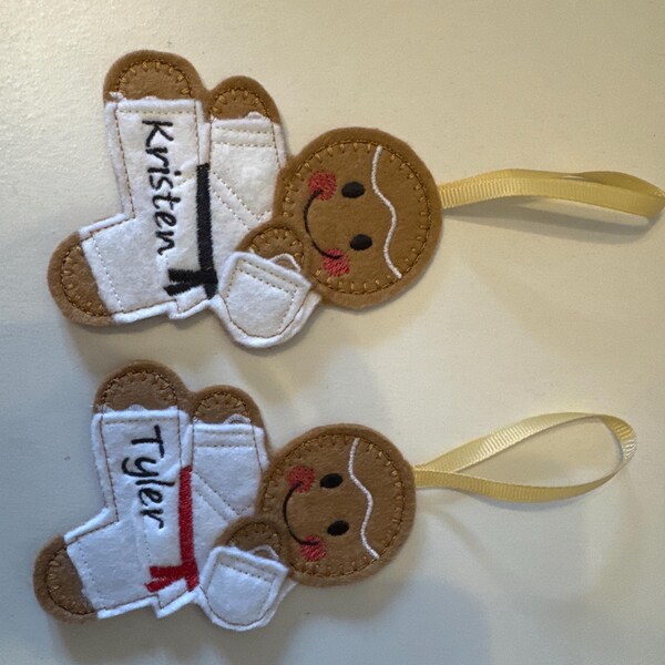 Martial Arts Gingerbread Hanging Decoration, Karate, Jiujitsu ...