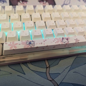 Handmade SA Profile Backlit Key Cap Hidden Fairyland Wood & Resin ...