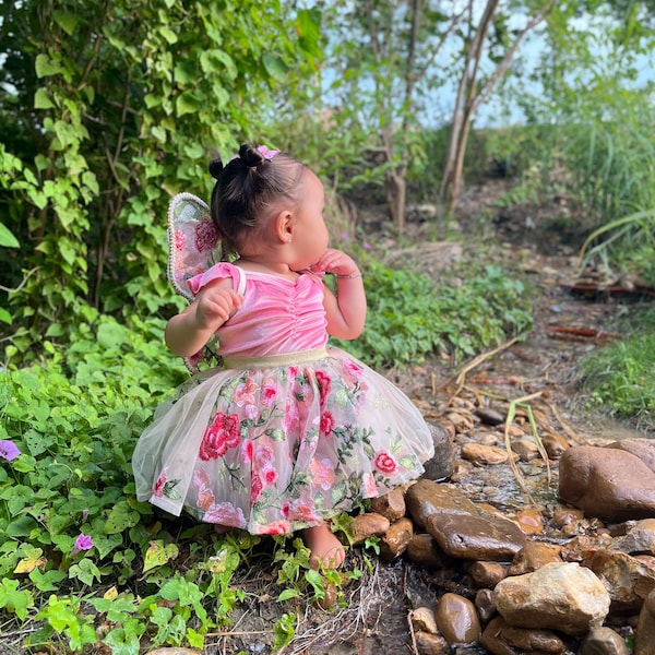 Adult Extra Large Floral Embroidery Fairy Wings Hand Crafted High ...