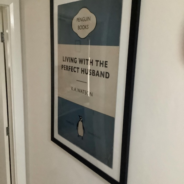 Custom Penguin Book Cover Poster | Personalised Vintage Book Print ...