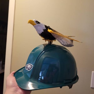 USA Flapping Eagle Red Hard Hat - Etsy
