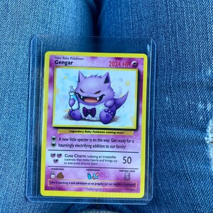 Pokemon Pregnancy Card Pikachu and Charmander Design Custom Pokemon ...