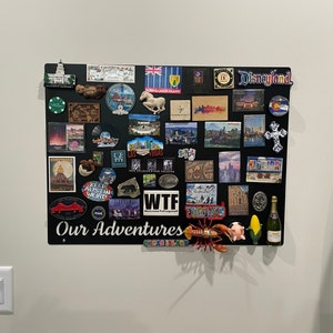 Custom US Magnetic Board, Personalized Travel Magnetic Board, United ...