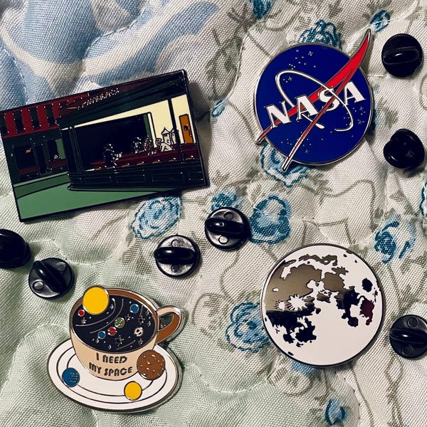 Atomic Symbol Hard Enamel Lapel Pin - Etsy