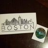 Boston Skyline Vinyl Sticker, Massachusetts, Best F'riend Gift ...