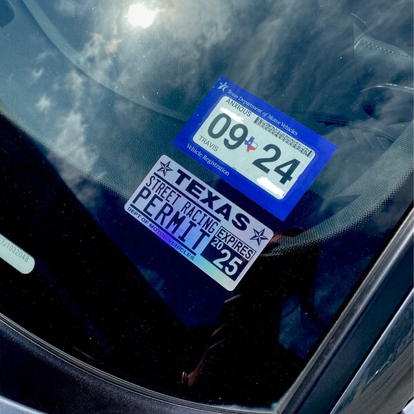 4x2" Laminated Glossy Holographic Racing Permit Stickers 5 Versions - Etsy