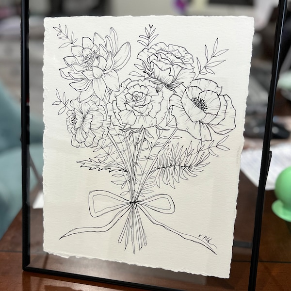 July Birth Month Flower Watercolor Print-water Lily, 5x7, 8x10, 11x14 ...