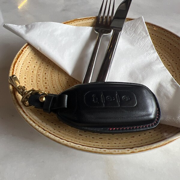 Ford F-series 5 Button Key Fob Cover, Handcraft Leather Key Fob Cover ...