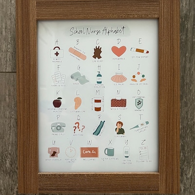 School Librarian Alphabet Print School Librarian - Etsy