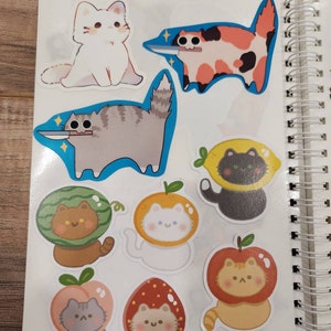 Sitting Kitty Vinyl Sticker/ Laptop Stickers/ Cute Stickers - Etsy