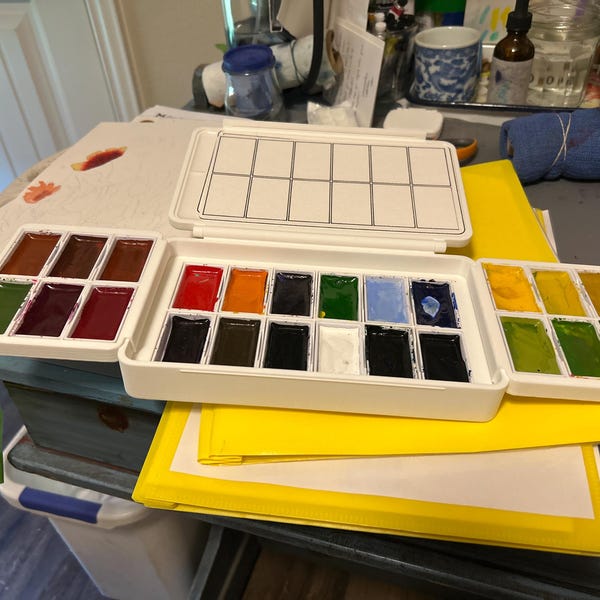 Altoid Tin Water Palette Set | Watercolor Painting | Removable Pan ...