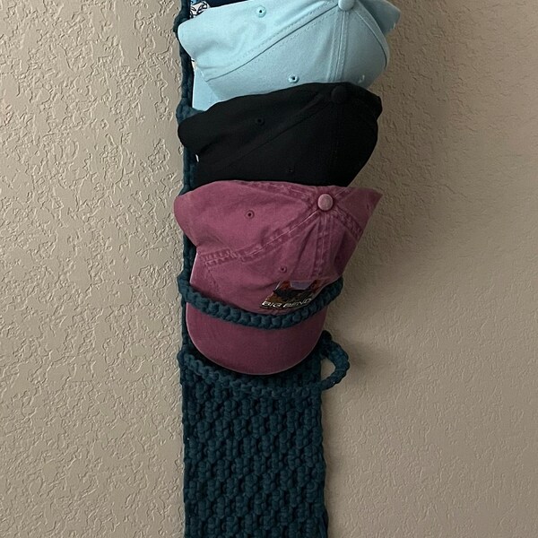 Macrame Baseball Cap Hanger - Made-to-order Hanging Hat Rack - Etsy
