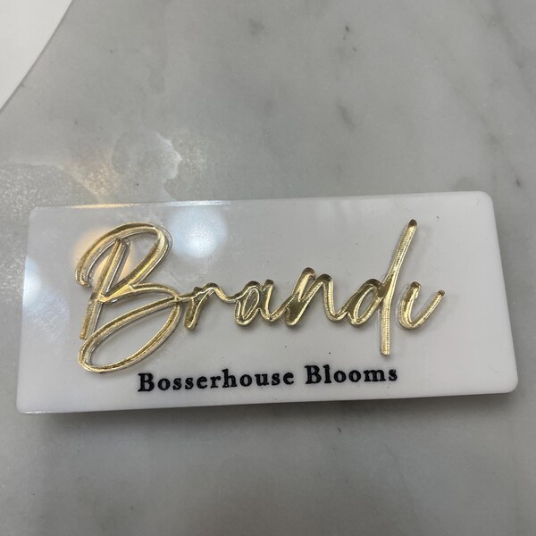 Custom Acrylic Name Badge Magnetic Name Badge Acrylic Name Plate ...
