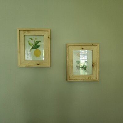 Cornerblock Frame in Rust Farmhouse Picture Frame Wood Picture Frame - Etsy