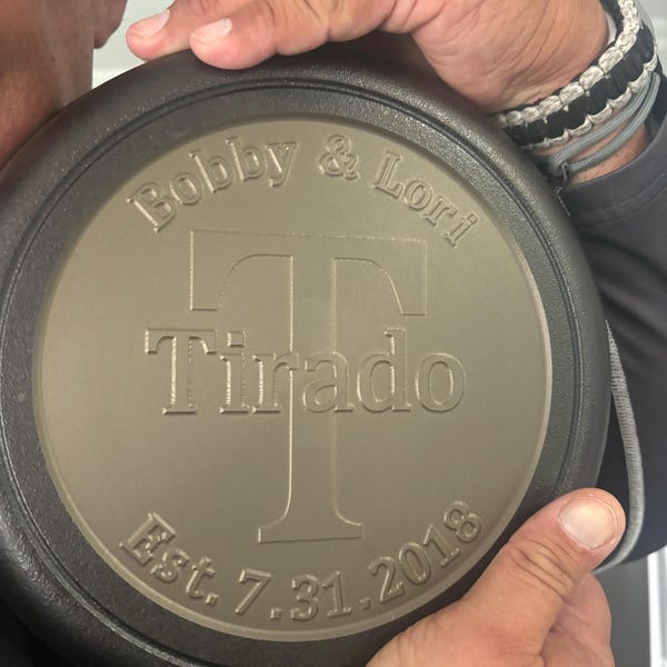 Personalized Cast Iron Skillet - Custom CNC Machined - Etsy