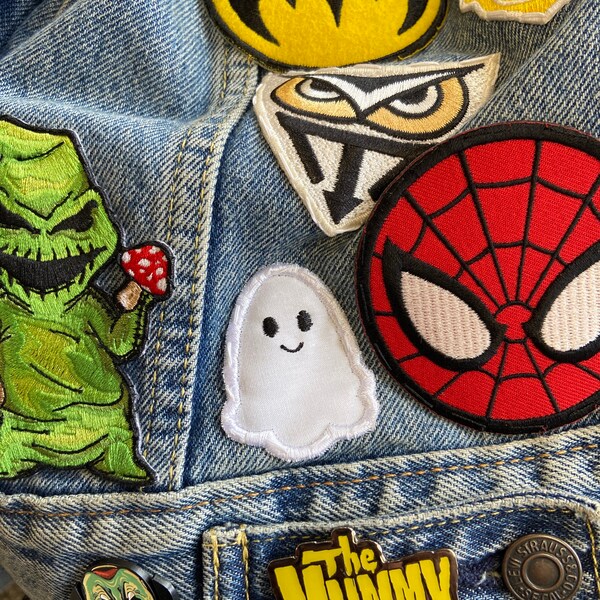 Tiny Ghost Boy Patch! Custom Made! AP39 - Etsy