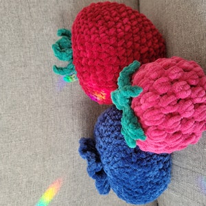 Giant Raspberry Crochet Pattern PDF Crochet Berry Pattern Raspberry ...