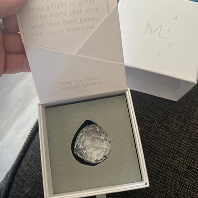 2-3 DAY DELIVERY Memorialight Sympathy Gift Grief Crystal With Keepsake ...