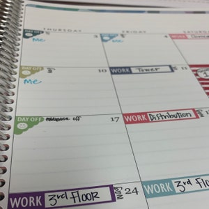 Planner Stickers Work Stickers Fits Erin Condren and Happy Planner - Etsy