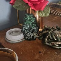 Skeleton Ribcage Flowers Dire Blooms Iron on Embroidery Patch Mtcoffinz ...