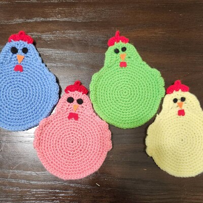 Crochet Pattern for the Swanky Chicken Trivet Potholder PDF Instant ...