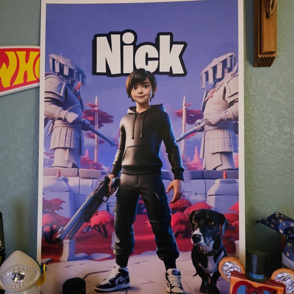 Custom Gamer Portrait From Photo, Personalized Game Character, Gamer ...