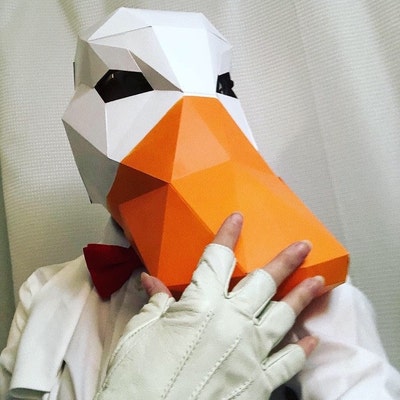 Duck Papercraft Mask Template - Etsy