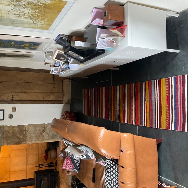 Vintage Faded Pale Colors Rug for Home and Nursery Decor, Low Pile ...