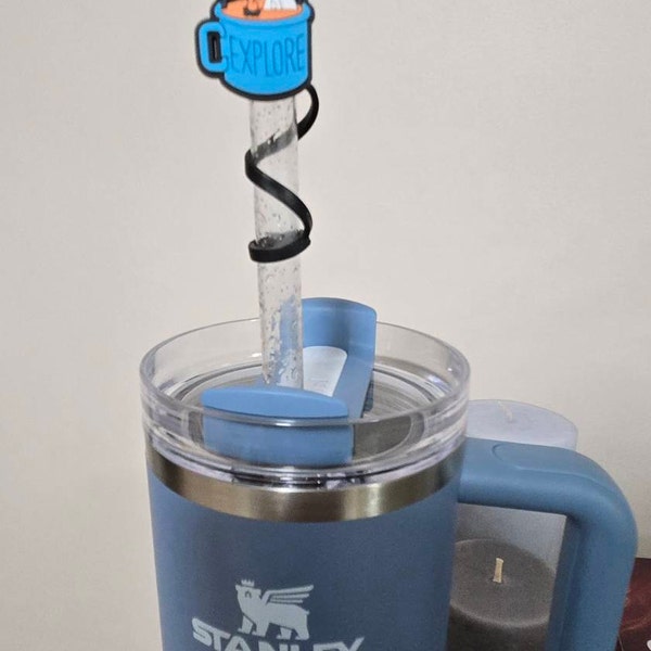 TUMBLER STRAW TOPPER Tumbler Accessories Straw Cover Fits 10mm Straw ...