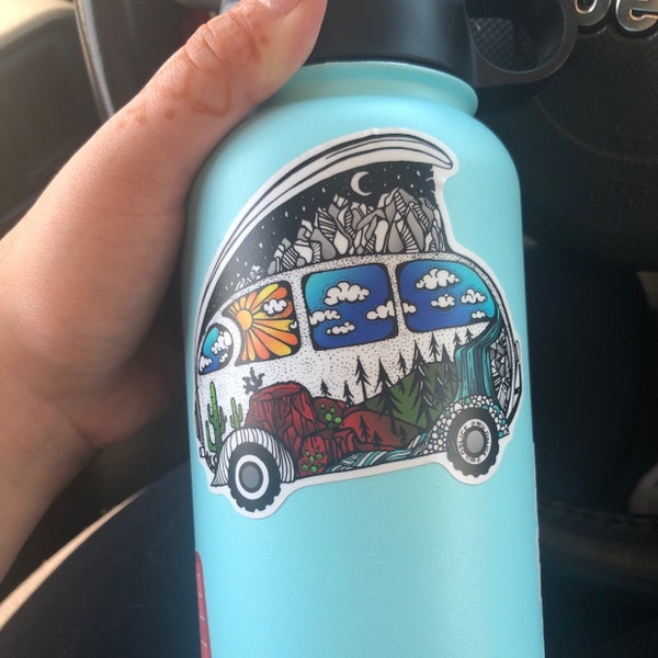 Adventure Van Stickers Limited Release. Camper Bus, Vanlife, Camping ...