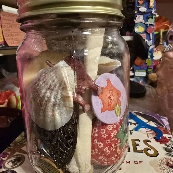 Magpie Mystery Jar | Found Object Crow Confetti Collection - Trinkets ...