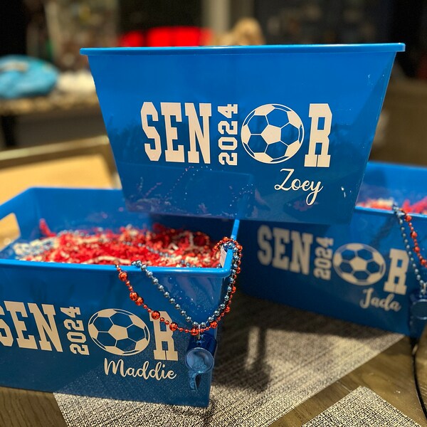 Personalized Sports Sport Graduation Gift Basket - Soccer Senior 2026 ...